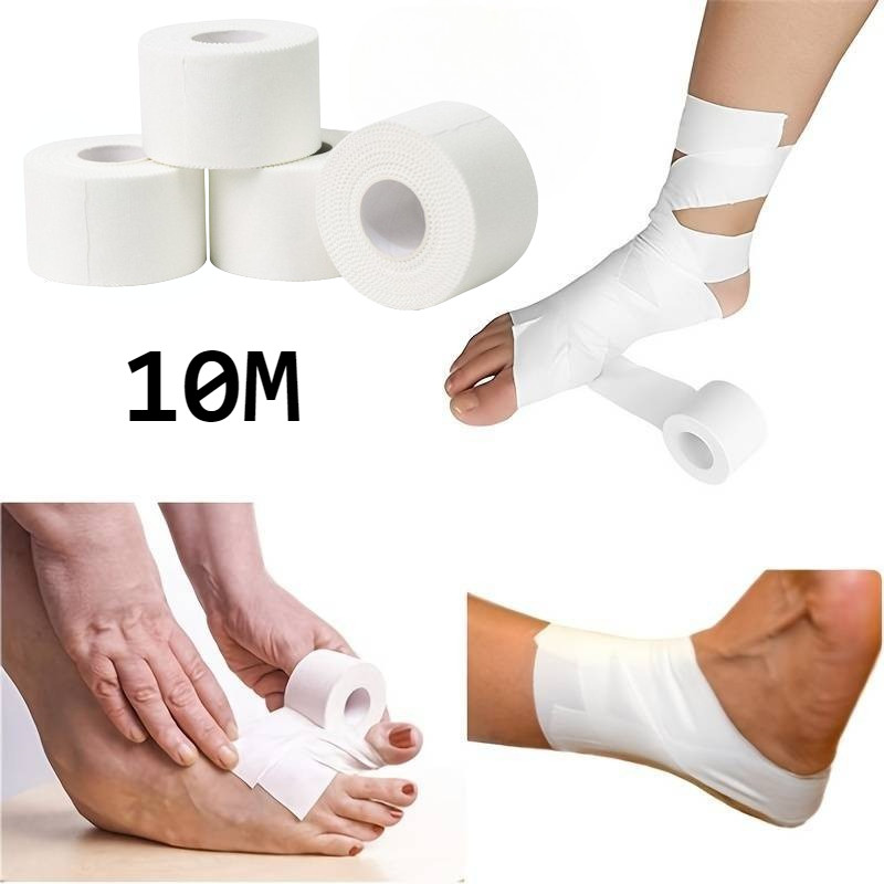 10M Sports Tape White Athletic Tape Mueller Tape Strong Adhesive Sports ...