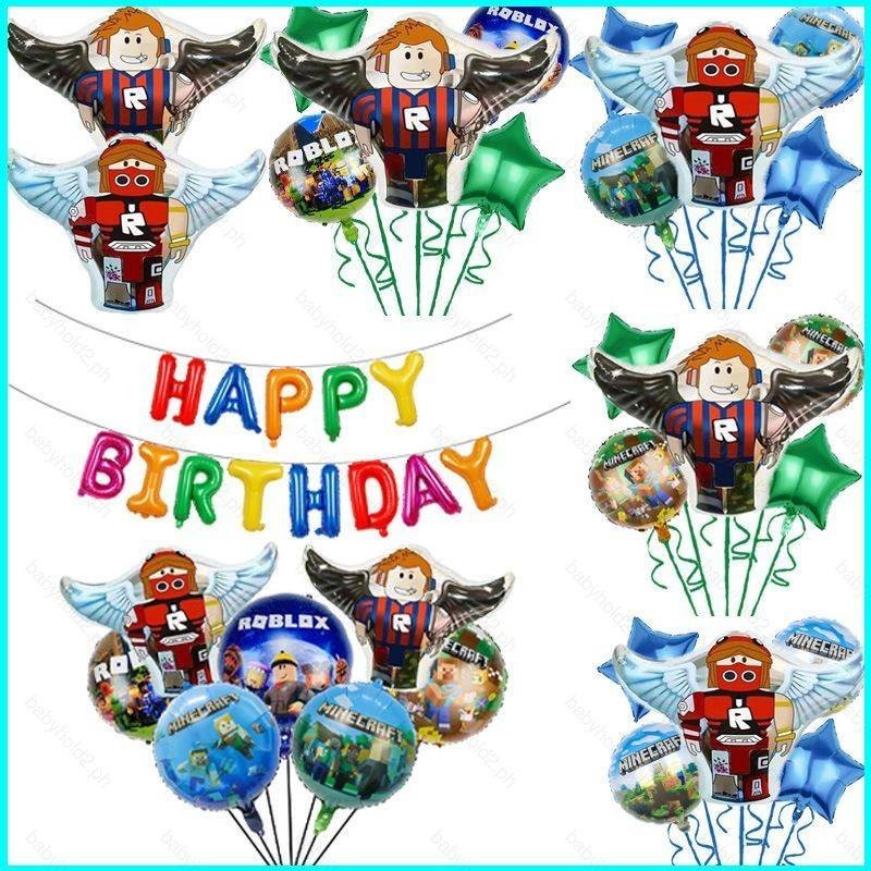 Jersey Roblox Theme Foil Balloons Happy Birthday Party Decor Set ...