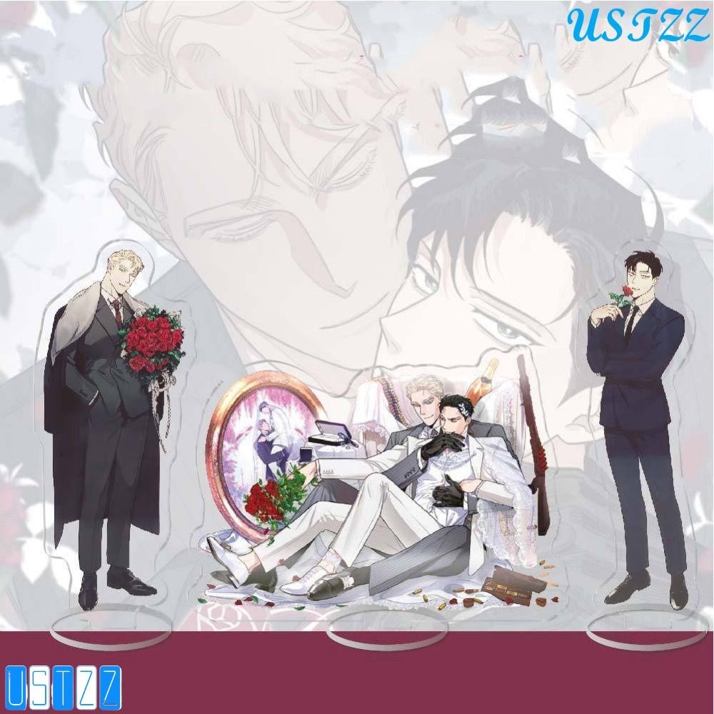 USTZZ Champagne and Roses Acrylic Stand, Acrylic Korean BL Manwha ...