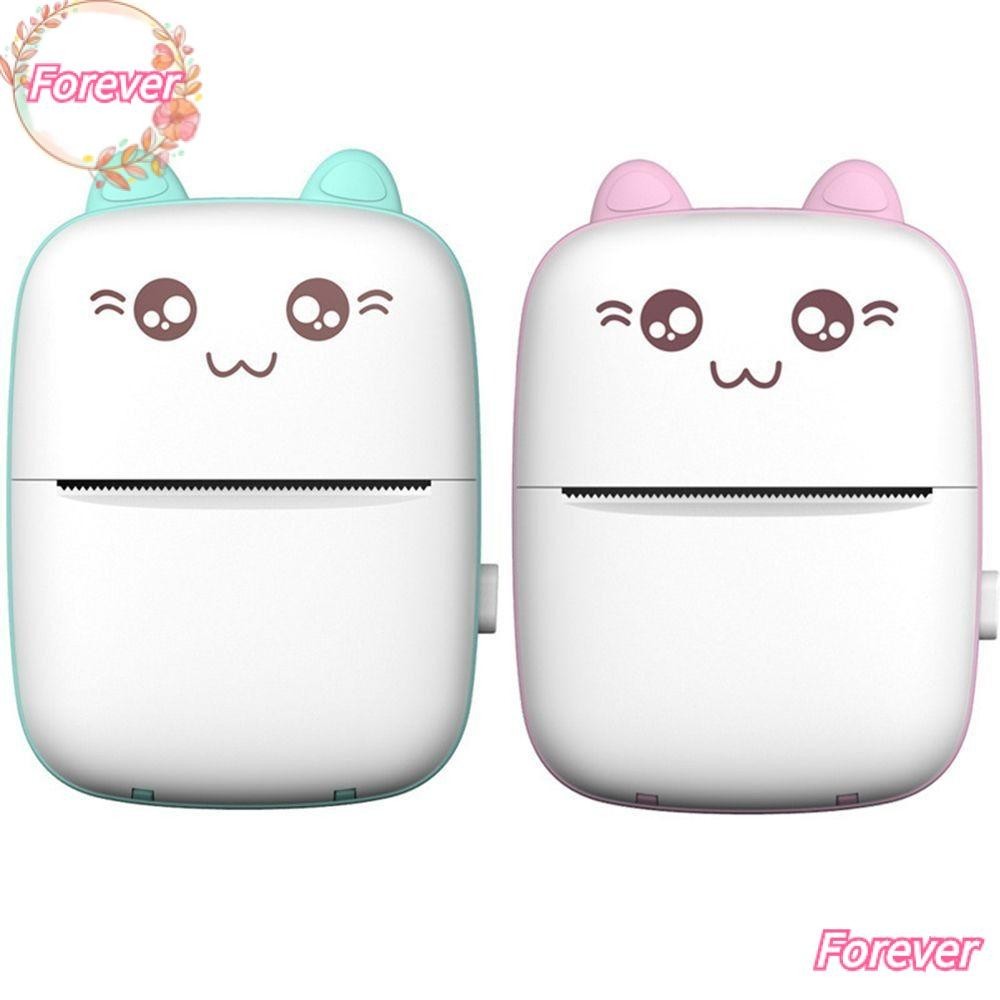 FOREVER Thermal Printer, DIY Plastic Photo Printer, Cute Cat Mini ...