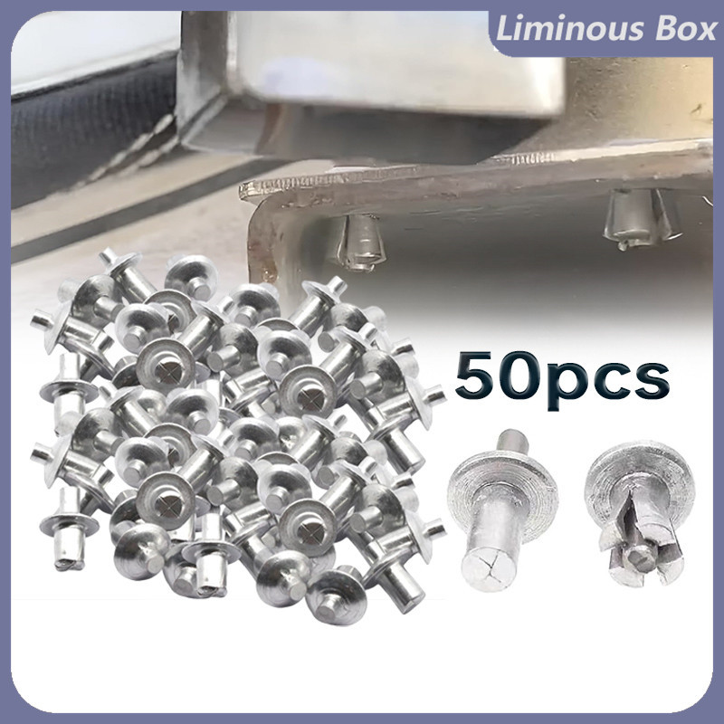 50pcs M5 Aluminum Hammer Drive Rivets Percussion Expansion Rivets ...