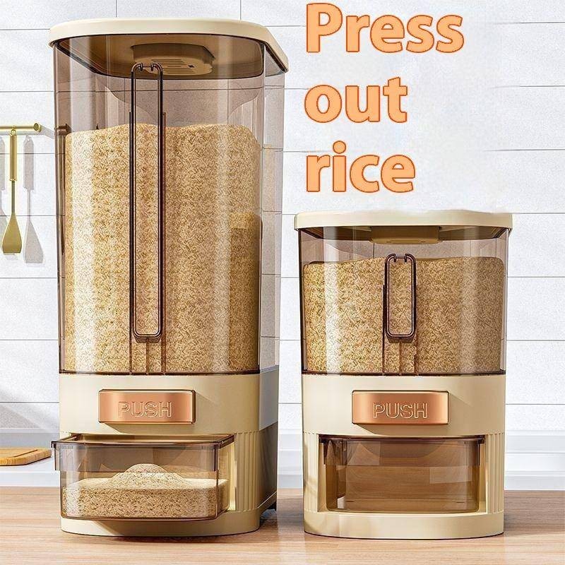 Rice Dispenser 10kg Automatic Rice Cup Rice Container Rice Storage One ...