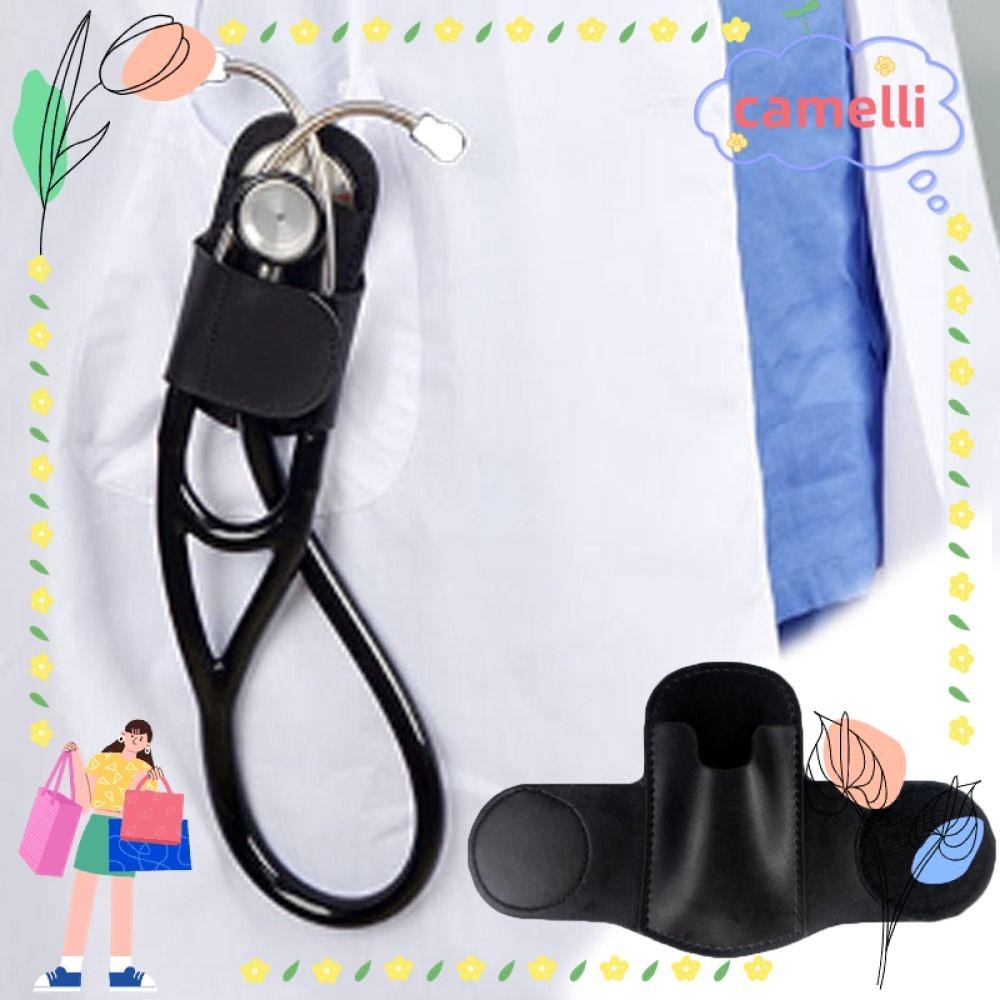 CAMELLI Stethoscope Holder Black Color PU Durable Nurse Accessories | Shopee Philippines
