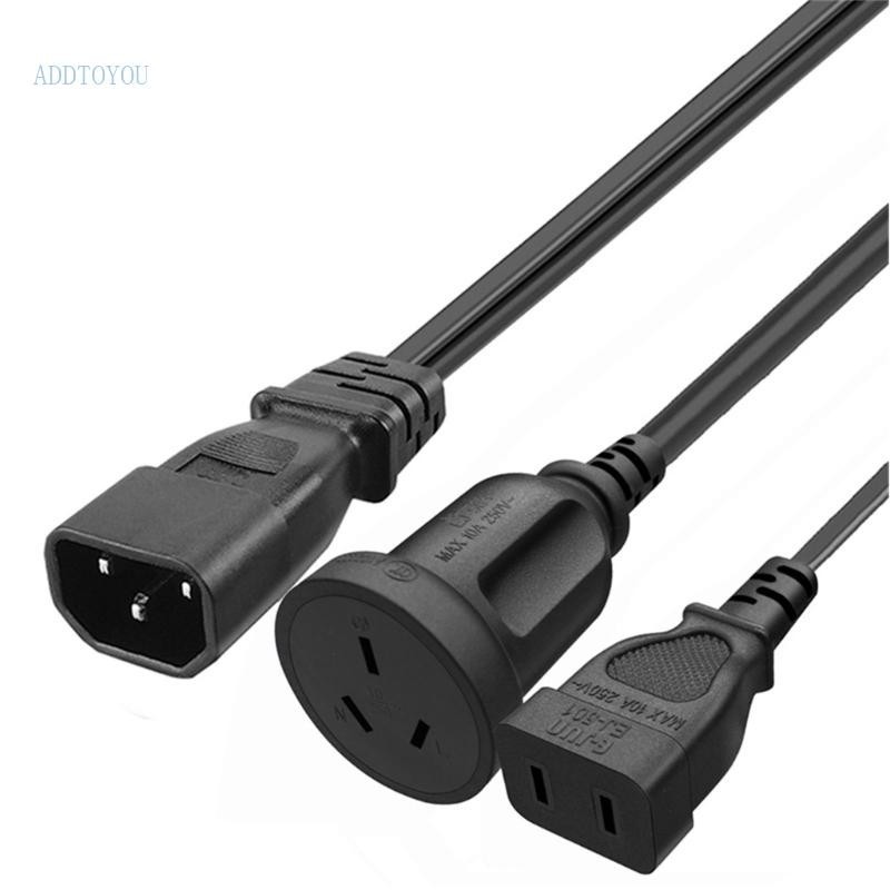 【3C】 IEC320 C14 to Nema 1-15R+AU10A 16A AC-Power Adapter Cable 3 ...