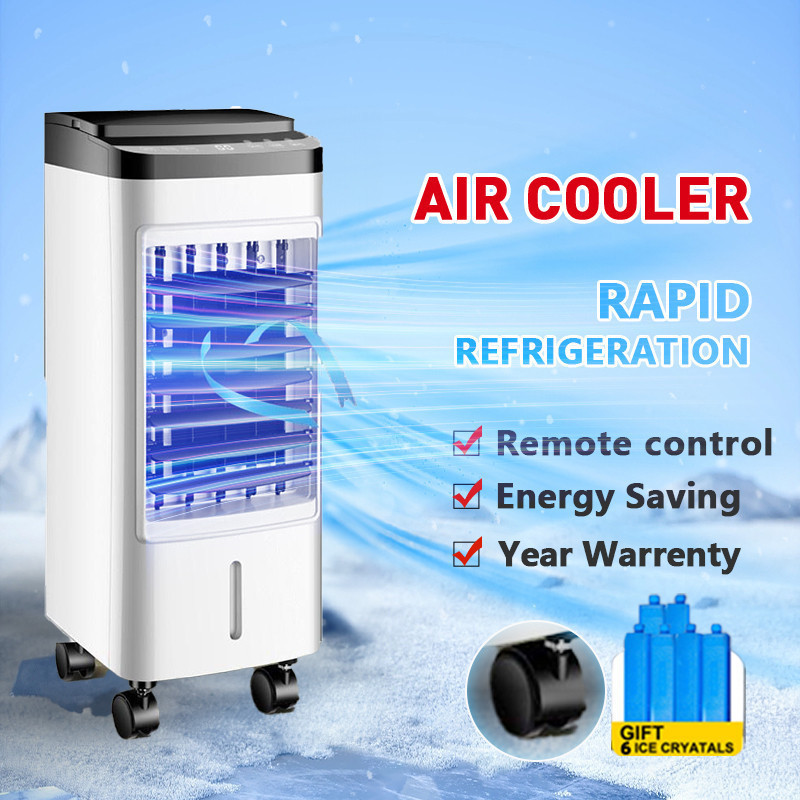 cod free shipping Air Cooler Portable With roller Free 6 ice crystals ...