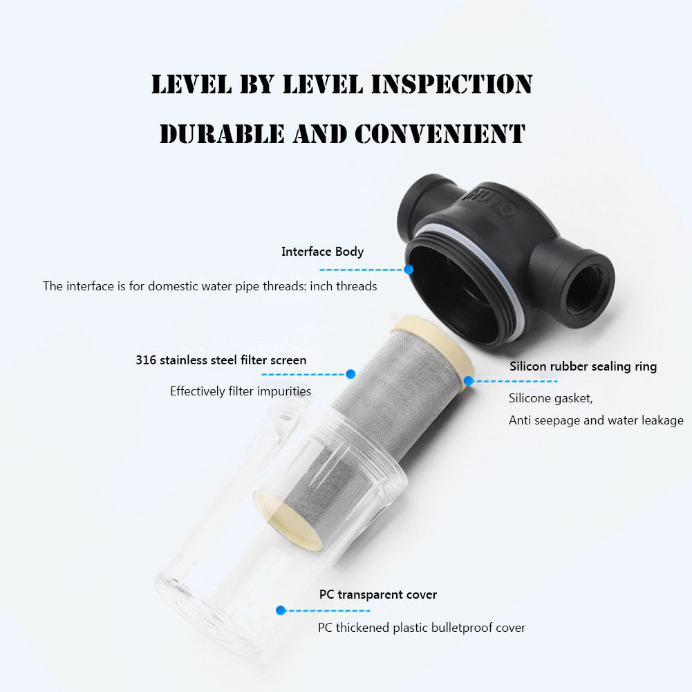 Water Tower Faucet Pipe Pre-Filter 250 Mesh Filtration Precision ...