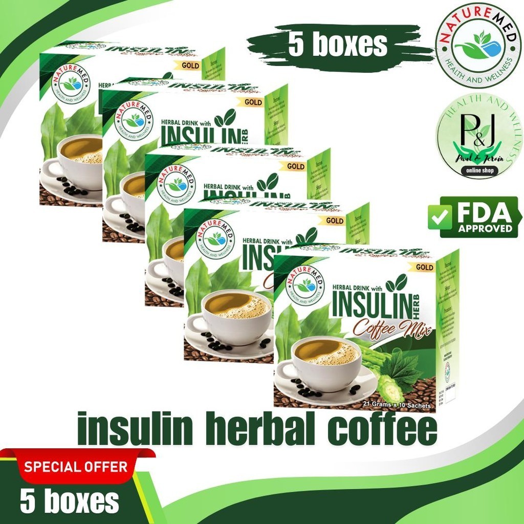 5 Box Insulin Coffee NatureMed (Anti-Diabetes) | Shopee Philippines