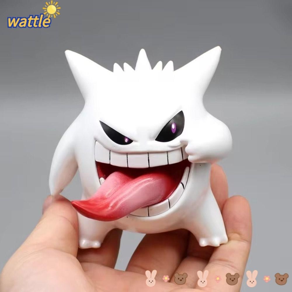 WATTLE Action Figure, Gengar Sticking Tongue Out Pokémon Ornament, Desk ...