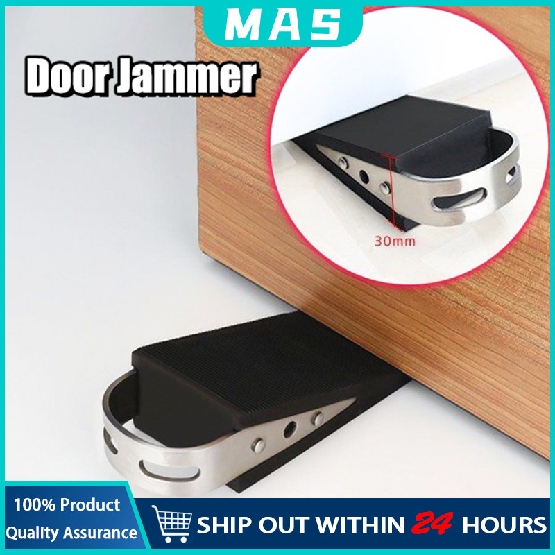 MAS Door Bottom Stopper Silicone Shock Absorbent Block Wedge Doorstops ...