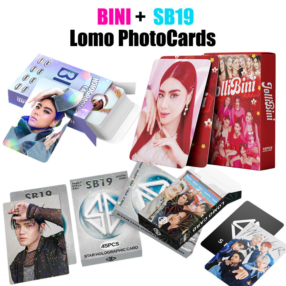 Bini jollibini Photocards Lomo Cards SB19 Jollibee Photocard BINI ...