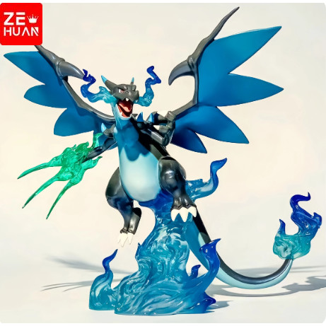18cm Pokemon Charizard Figure Gk Mega X Charizard Action Figures Anime ...