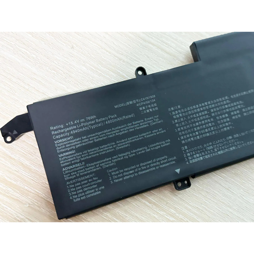 C41N1908 battery for ASUS ROG Zephyrus G14 GA401II GA401IU GA401IV 76Wh ...