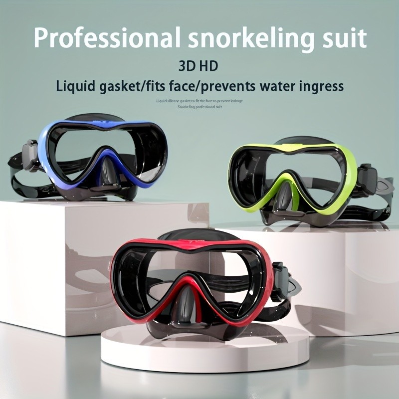 Professional Dive Mask - High-Definition Waterproof Tempered Glass Lens ...