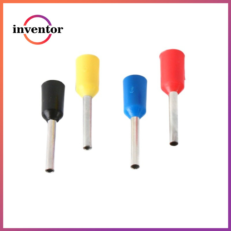 100pcs E0508 Tubular Wire Cold Pressure Connector Electrical Terminals Cable Crimps Wire ...