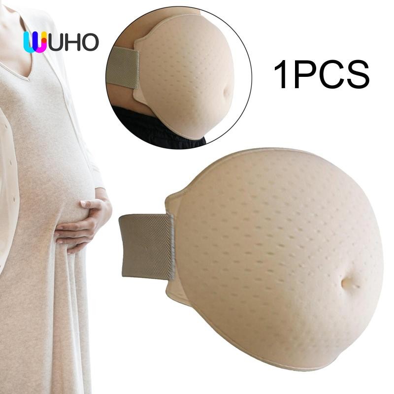 [WUHO] Fake Belly Breathable Cotton Skin Color Bump Belly Prop Sponge ...