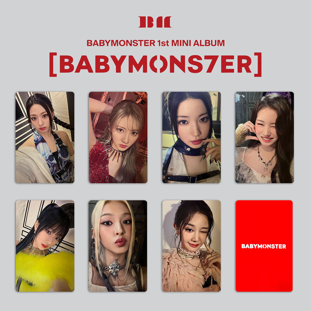 1-7pcs BABYMONSTER VCE Lomo Cards BABYMONS7ER ID Photo Signed Polarid ...