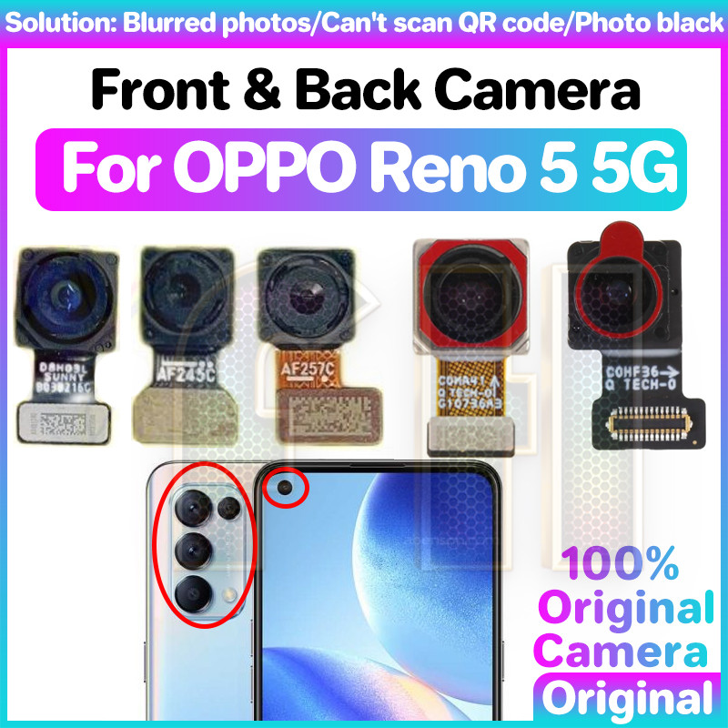 Front Back Camera For oppo reno 5 5g cph2145 Ultra Wide Back Macro ...