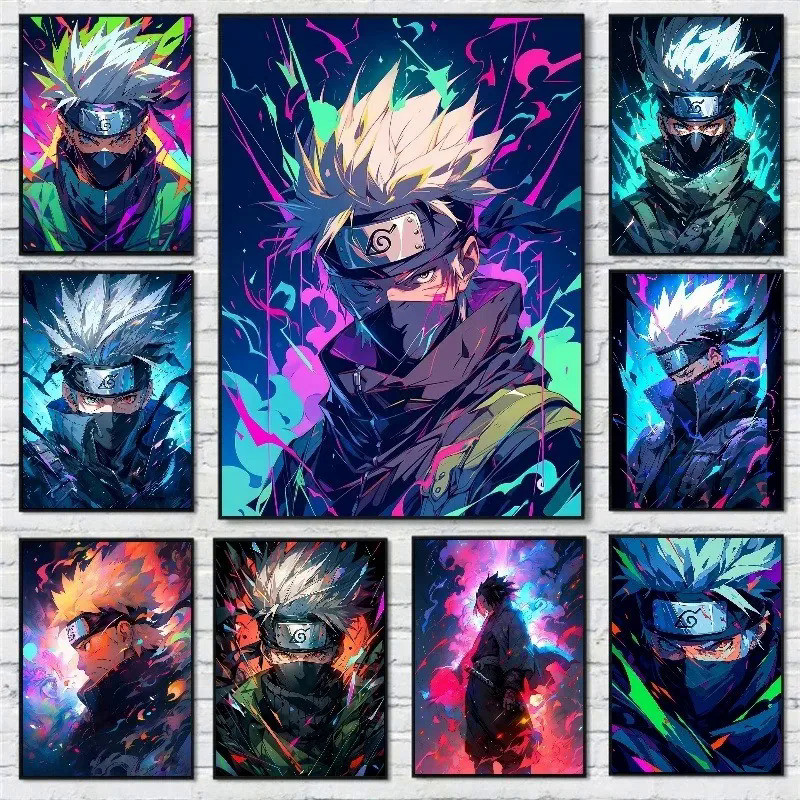 NarAAPoster Anime paint canvas for modern home decoration, Kakashi ...