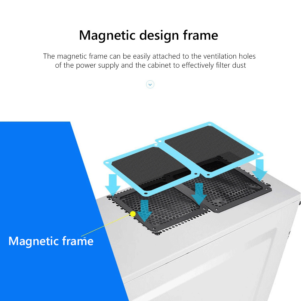 Yolanda9 Magnetic Dust Filter Dustproof Mesh Cover for PC Case Cooling ...