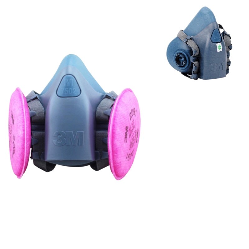 3M gas and dust mask 2901 filter cotton 6281 headband 3301 filter box ...