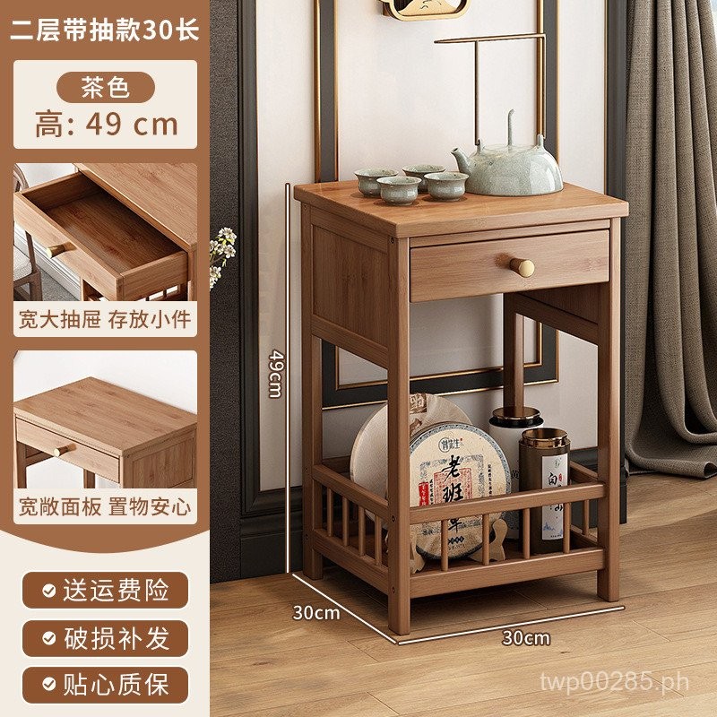 Sofa Side Table Tea Side Cabinet Corner Table Tea Set Movable Small ...