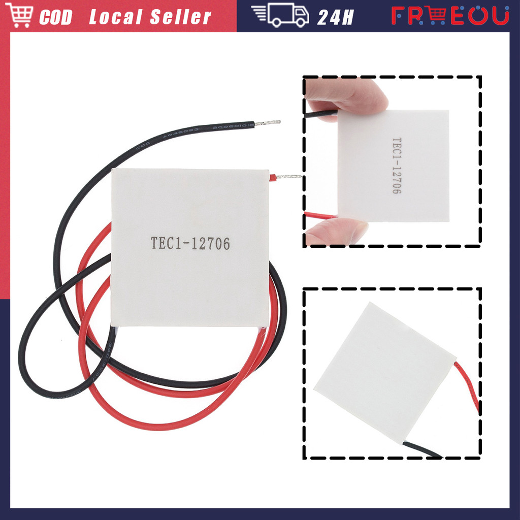 Thermoelectric Cooler Peltier TEC1-12706 12V Semiconductor Cooling Chip ...