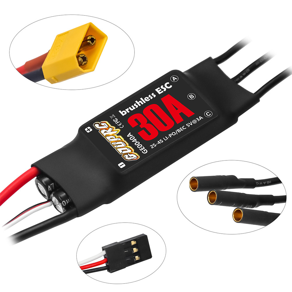 30/40A Brushless ESC Electronic Speed Controller for RC Airplanes ...