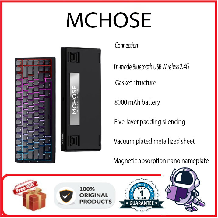 MCHOSE G75 Pro Customized wireless three mode mechanical keyboard ...