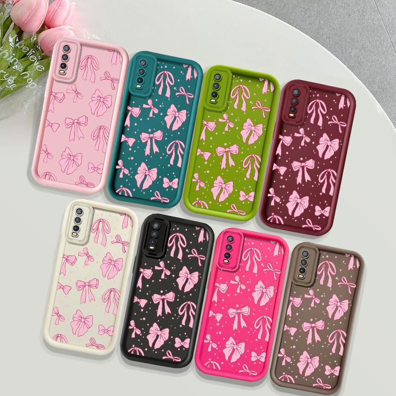 Honey pink bow case for VIVO Y20s [G] Y21 Y21S Y21A Y21T Y33S Y33T Y3S ...