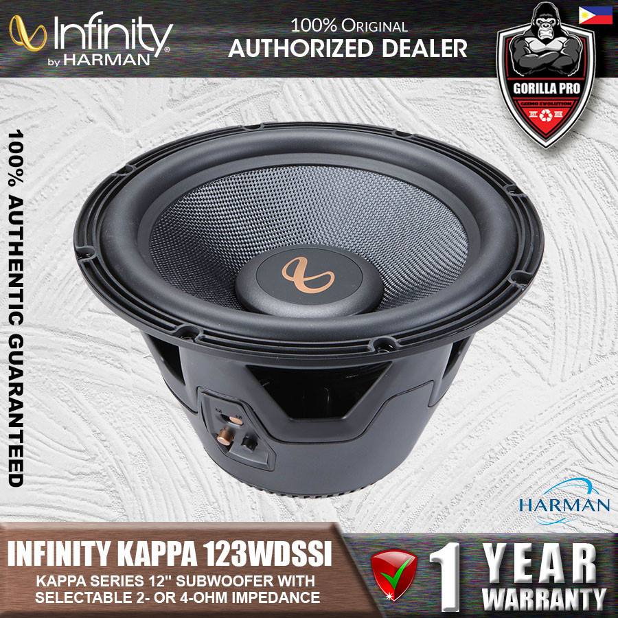 Infinity Kappa 123WDSSI 12" Subwoofer | Selectable 2-4 Ohm Impedance ...