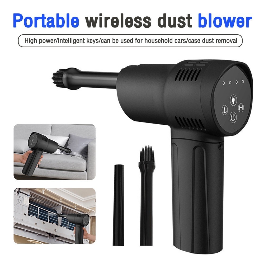 Compressed Air Duster Electric Handheld Cordless Air Duster 6000mAh ...