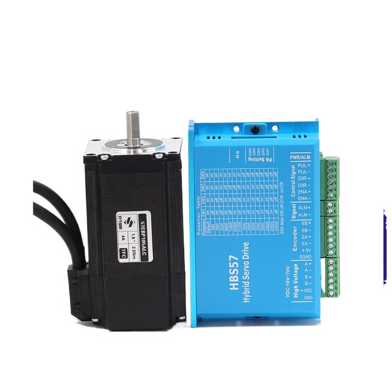 57 closed-loop high-speed stepper motor set 2.2N servo driver HBS57 ...