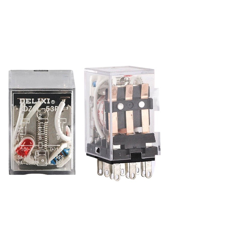 Delixi CDZ9-52P intermediate relay eight 8/11/14 pins small electromagnetic with light AC DC ...