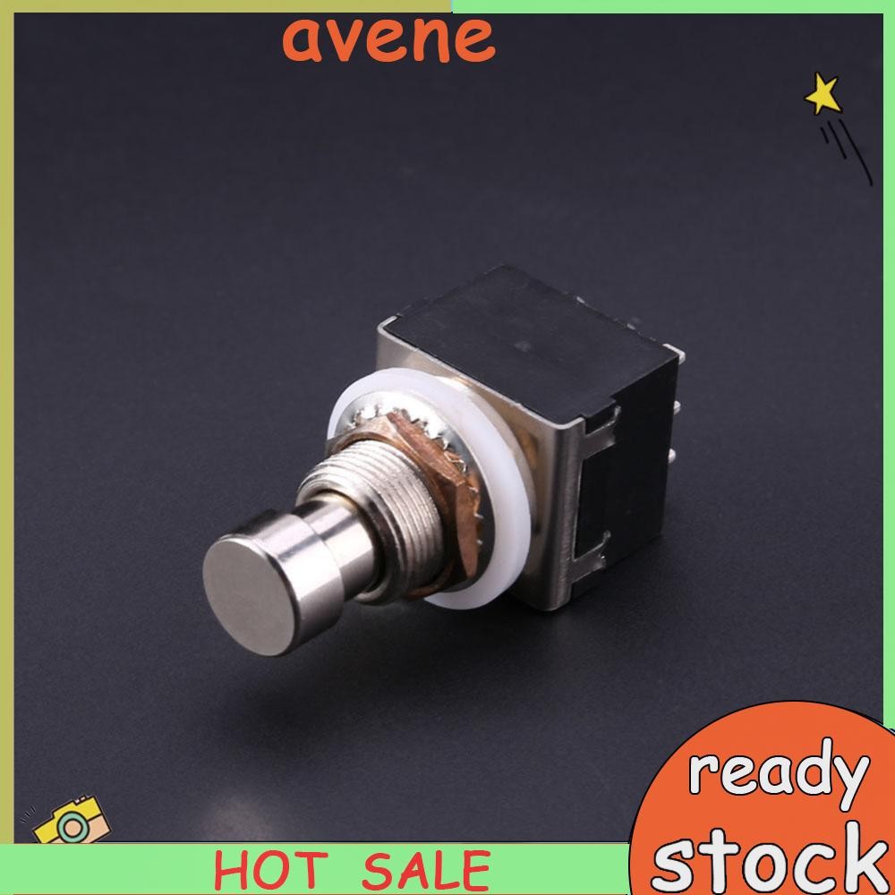 1Pc Small 9pin 3PDT Push Button Foot Switch FR DIY Guitar Effect Pedal ...
