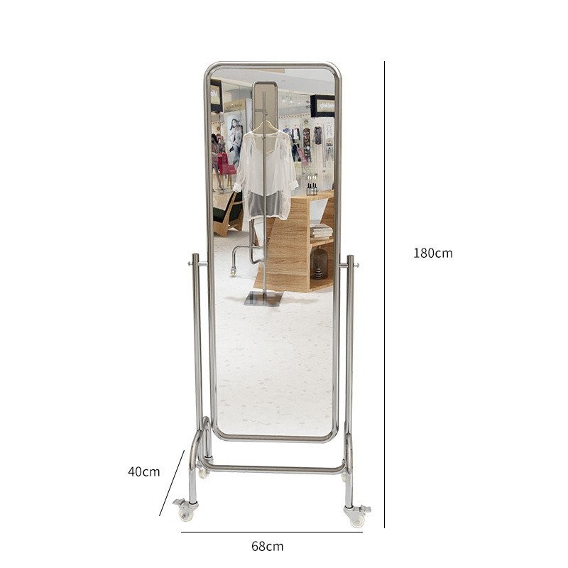 Women's Clothing Store Live Studio Full-Length Mirror Movable Household ...