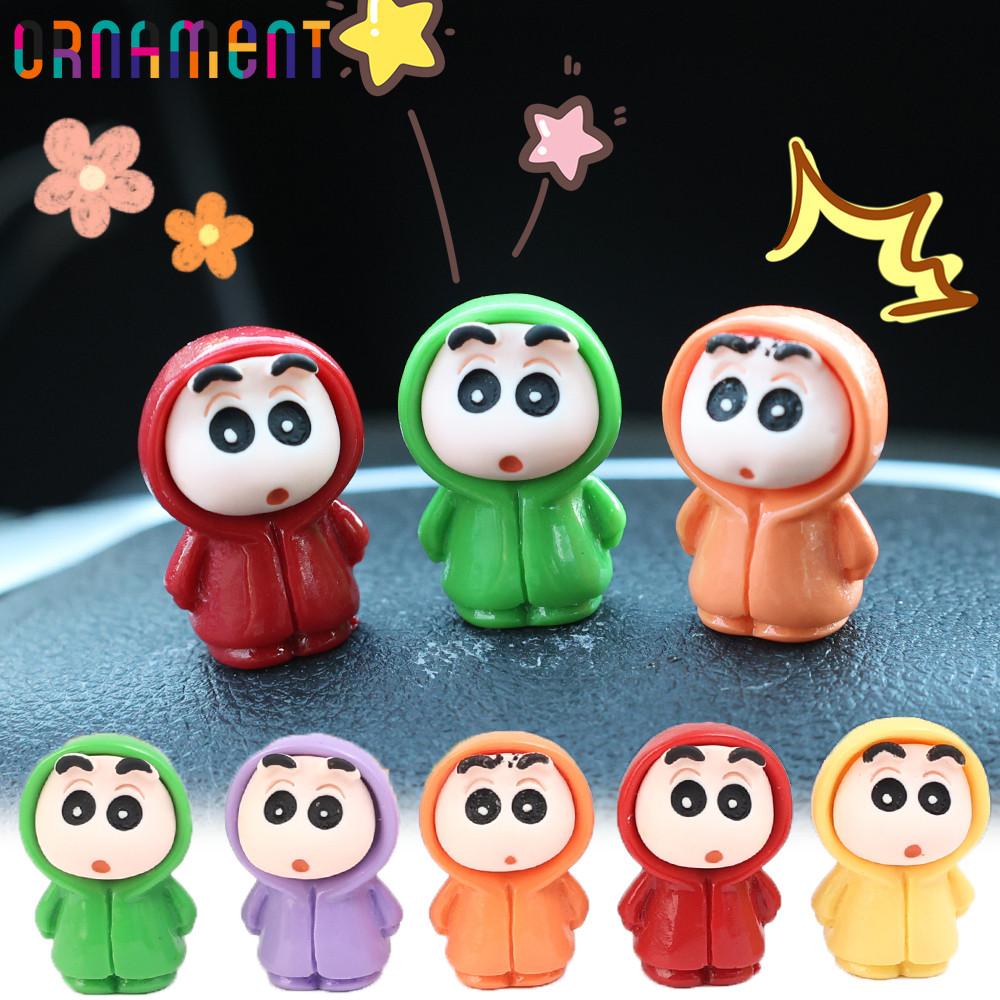 Cute Cartoon Doll Figurines - Raincoat Shin-chan Ornaments - Micro ...