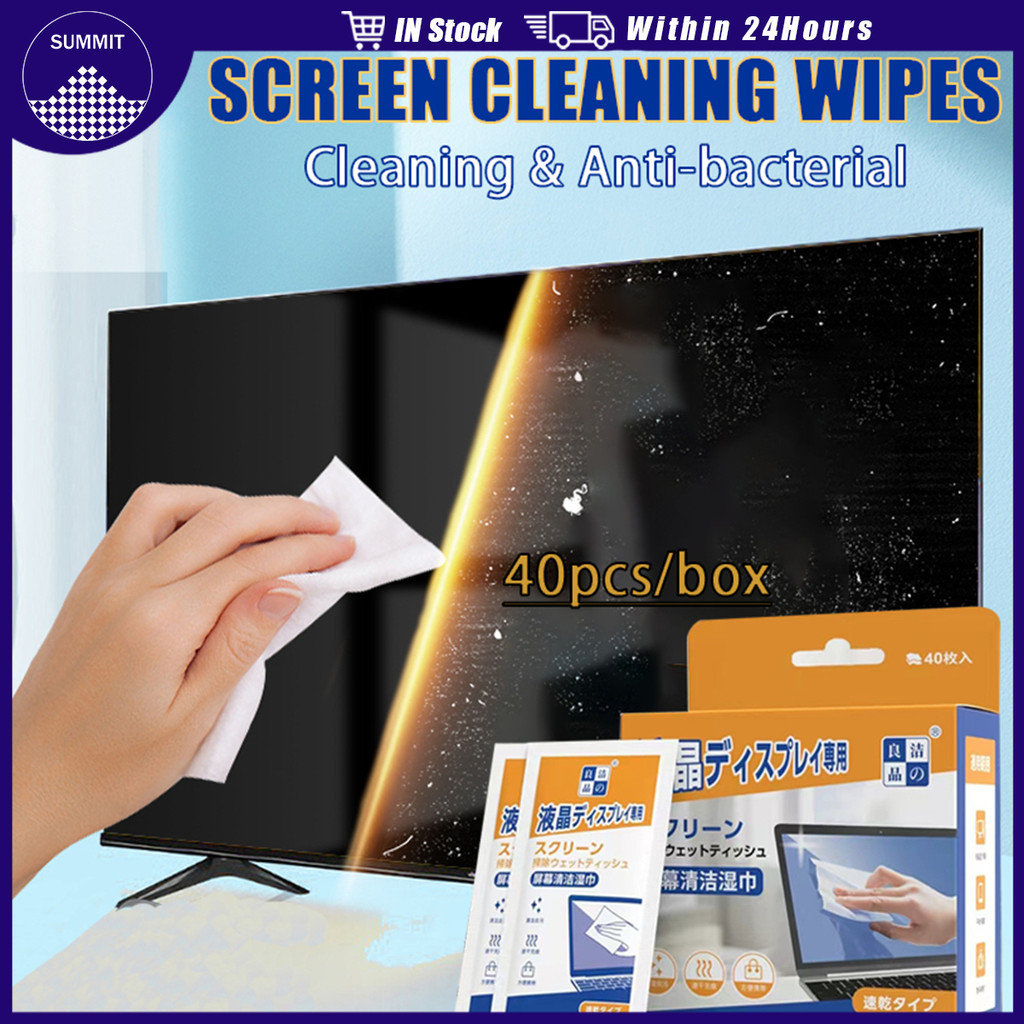 2box Japan Pc Cleaner Tv Screen Cleaner Laptop Cleaner Wipes | Shopee ...