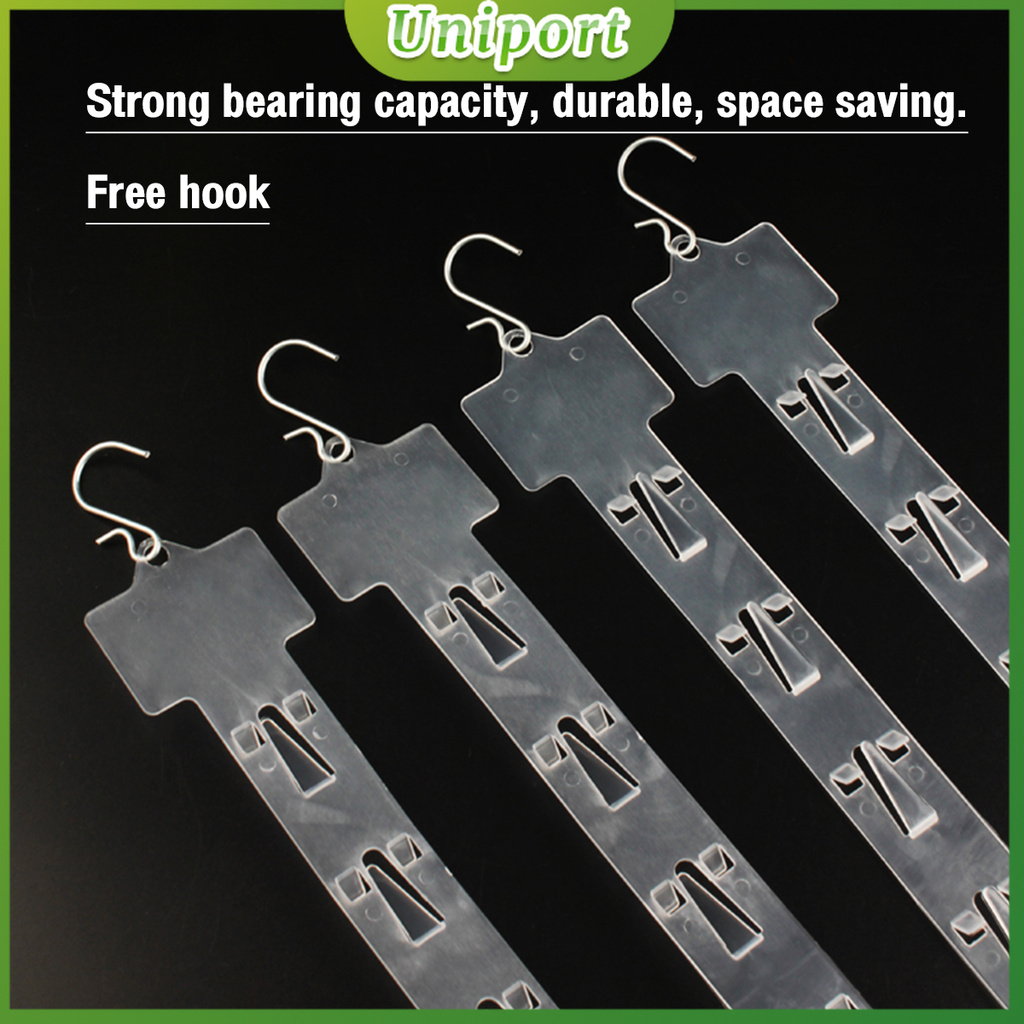 62.5CM Display Hanging Strips Supermarket Snack Injection Plastic Strip Clear With Hook | Shopee ...