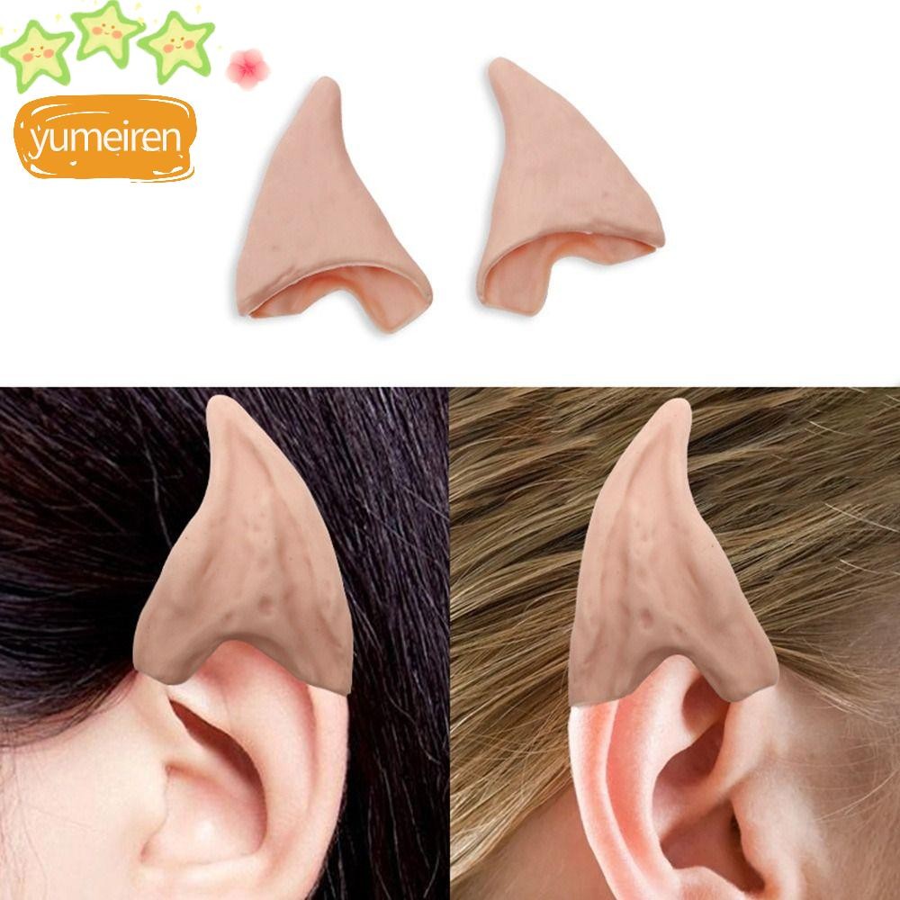 YUMEIREN Halloween Latex Elf Ears, Latex Party Decoration Supplies ...