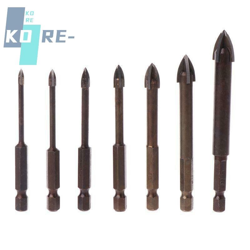 Drill Bit Plastic Spear Head Tiles Tools 4 cutting edges Concrete ...