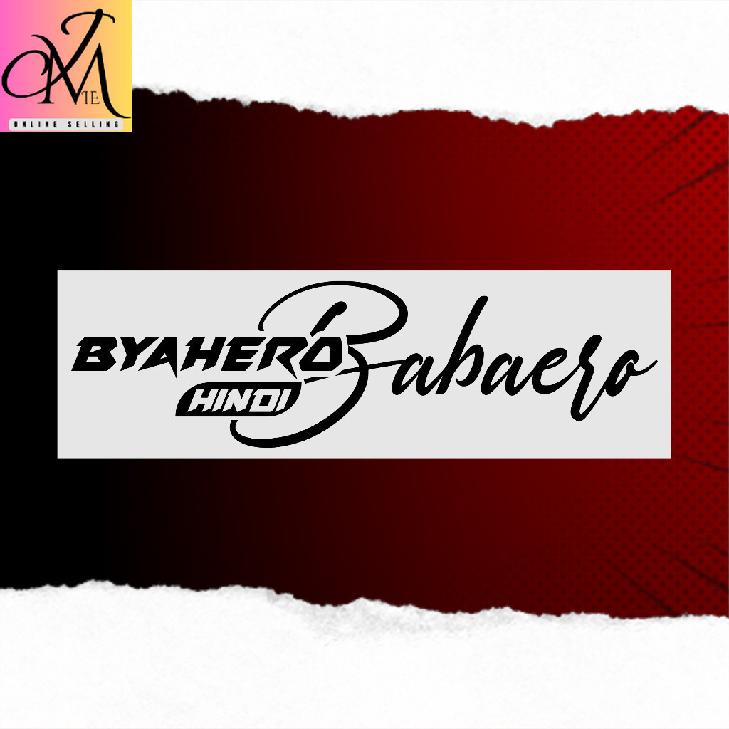 Byahero Hindi Babaero Waterproof Motorcycles and Automobile Decals ...
