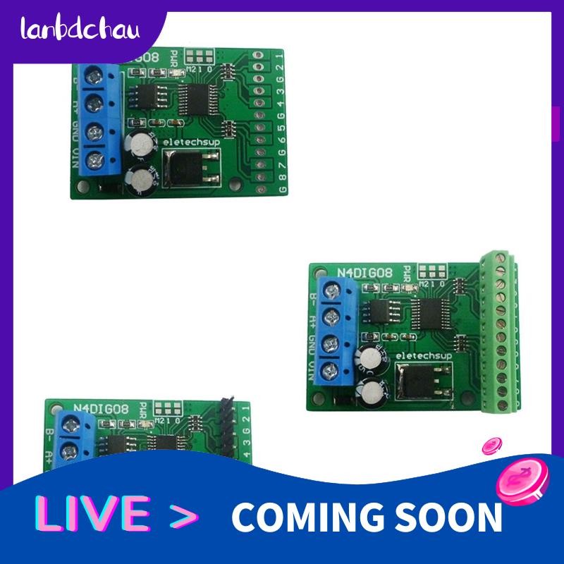 8Ch Input/Output Digital Switch TTL LvTTL CMOS RS485 IO Control Module Modbus Rtu Board for PLC ...