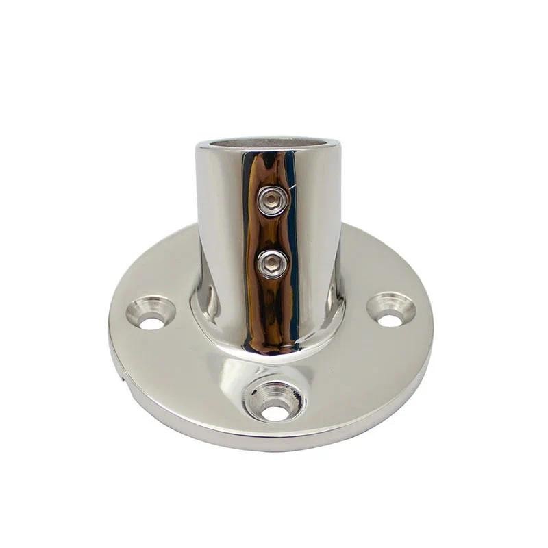 Round Tube Base Hand Rail Railing Pipe 90/60/45/30 Degree Marine 316 ...