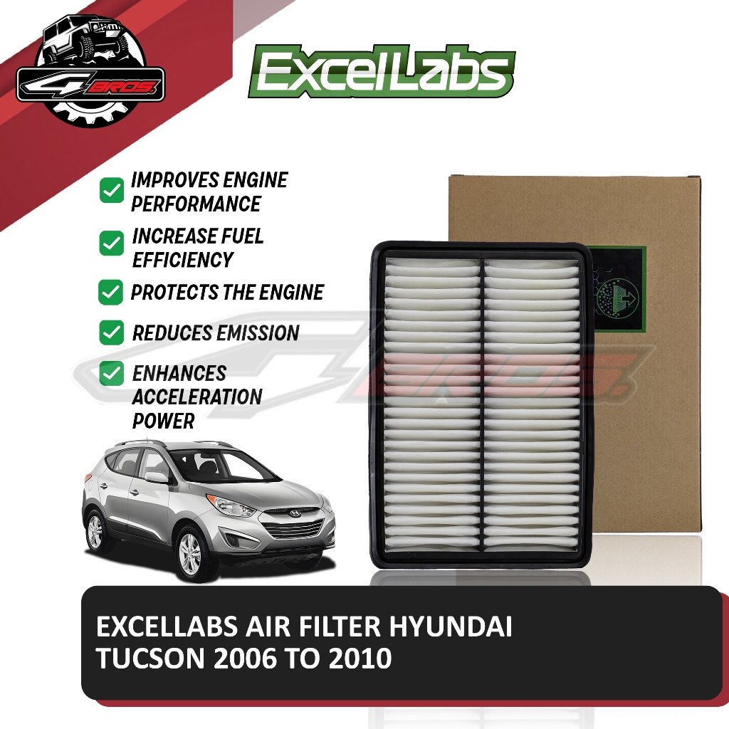 Excellabs Air Filter for Hyundai Tucson 2006 to 2010 (28113-08000 ...