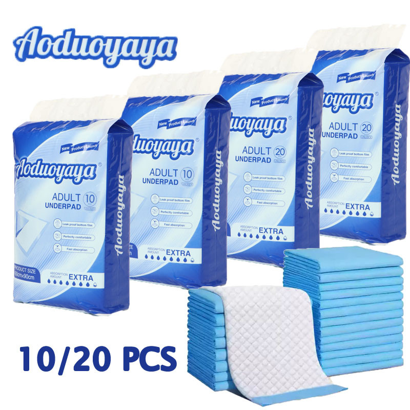 10/20Pcs Disposable Underpad Adult Bed Under Pad Urine Pad Elderly ...