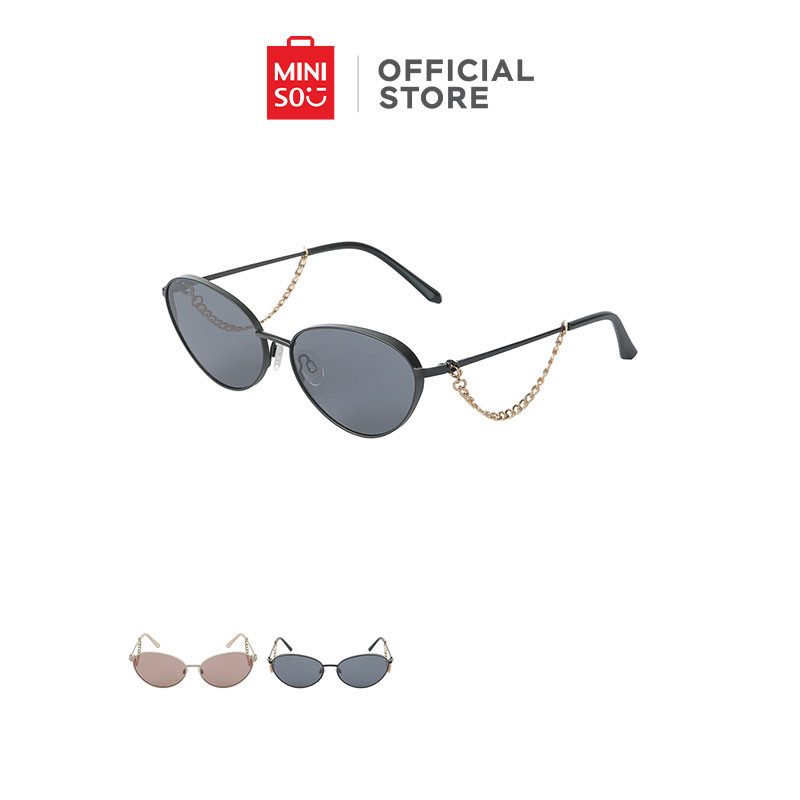 MINISO Oval Sunglasses with Chain | Shopee Philippines