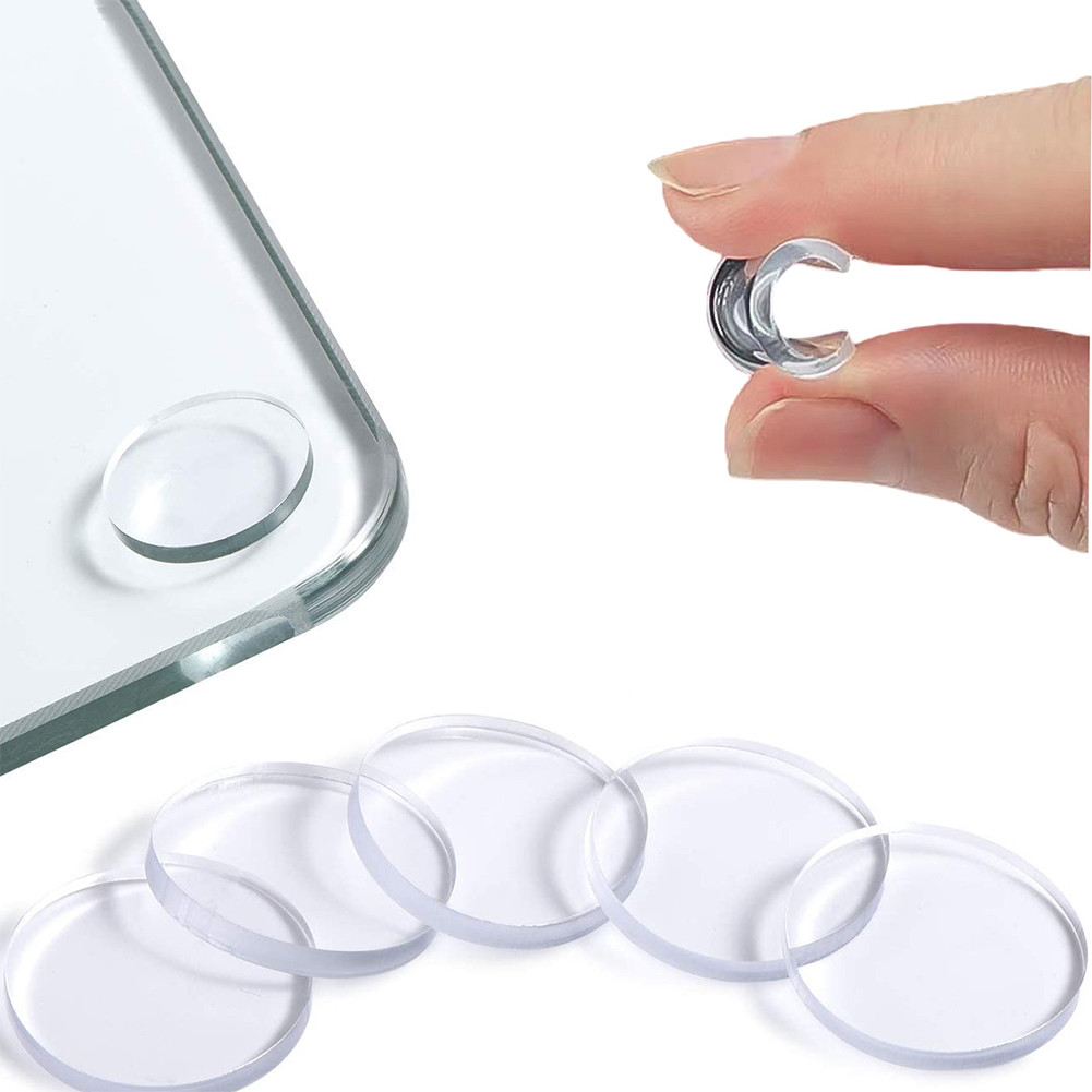 [Yoblely.ph] 20 PCS 4/5 Inch Glass Table Top Anti Slip Pads Clear Glass ...