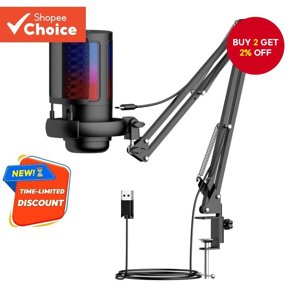 Cantilever Podcast Me6D Microphone Mute Capacitive Mic for Gaming PC ...