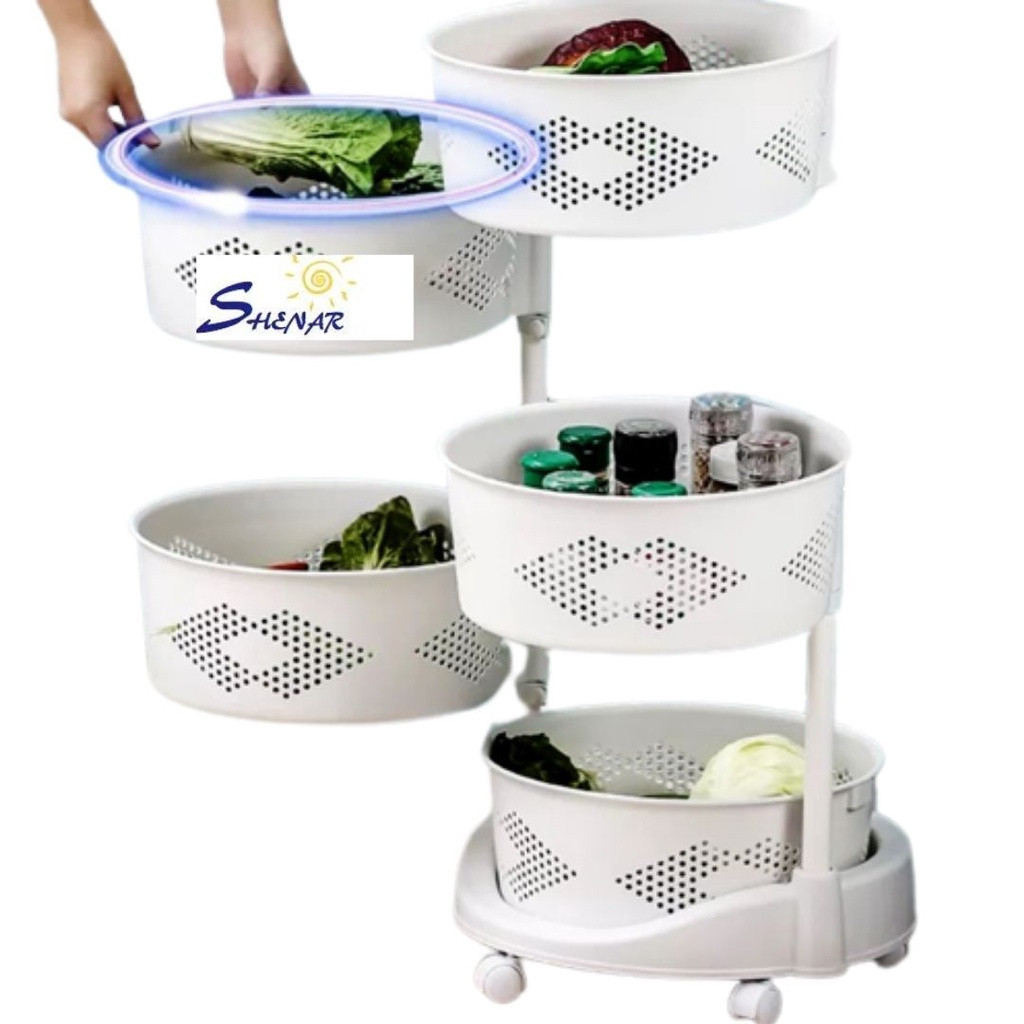 5 LAYER KITCHEN TROLLEY RACK 4 LAYER TROLLEY RACK 3 LAYER MULTIPURPOSE ...
