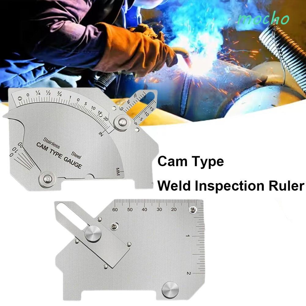 MOCHO Cam Type Weld Inspection Ruler, Inch/mm Adjustable Fillet Weld ...